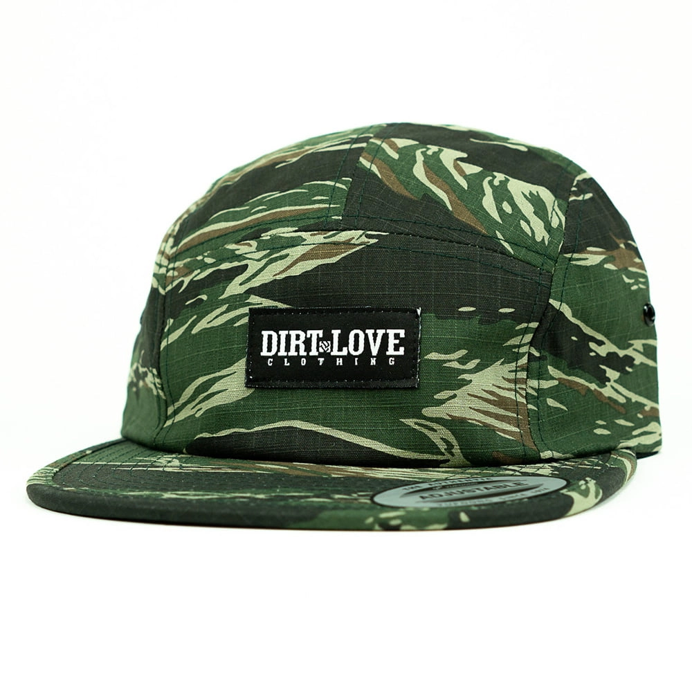 DirtLove Tiger Camo 5 Panel Cap multicolor - BIKEMENT
